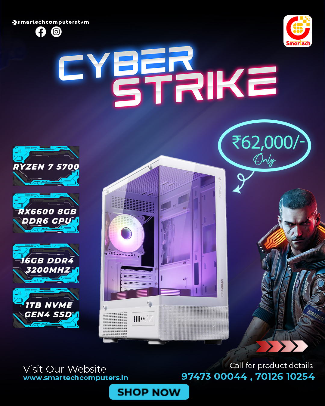 SMT CYBER STRIKE - Smartech Computers
