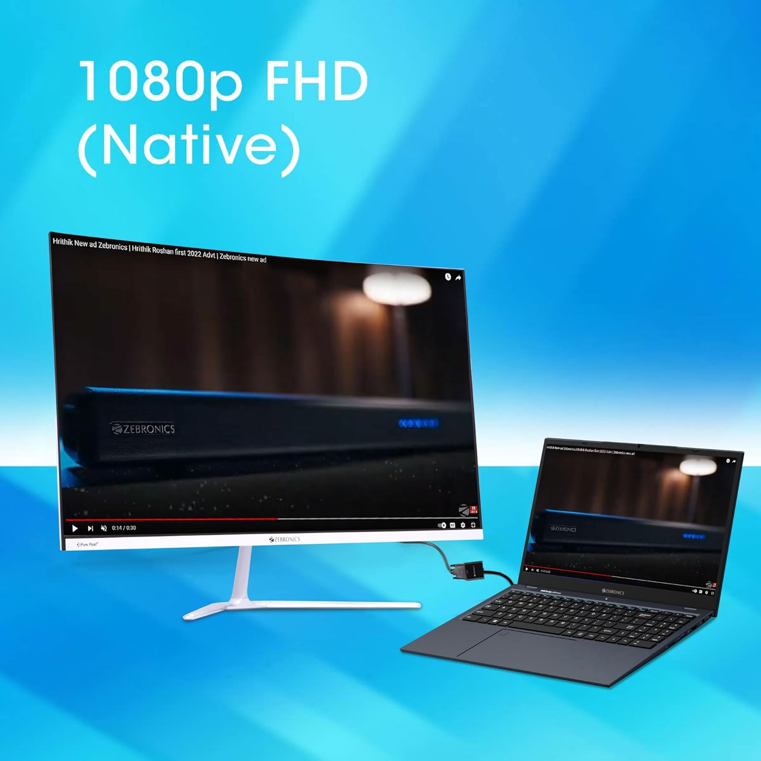 ZEBRONICS HAV01 HDMI to VGA adapter - Smartech Computers